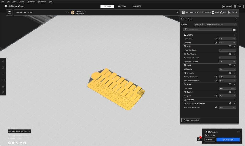 First Layer Squish Tool - logicalplanet