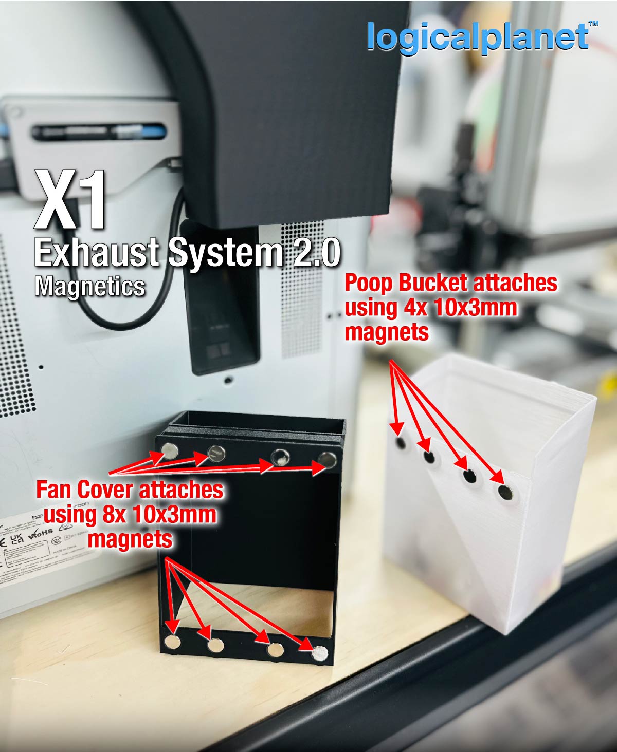 X1 Capture & Vent Exhaust with LEDs - logicalplanet